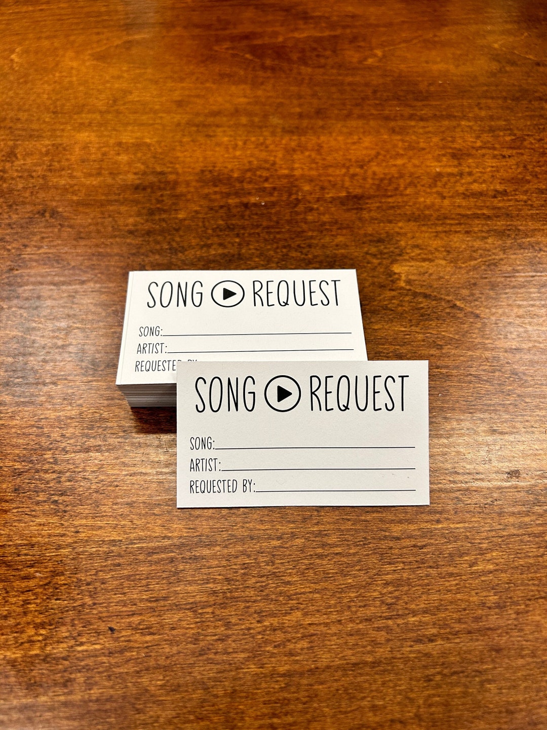 PRINTED Song Request Cards / DJ Request Cards / Music Request Cards ...