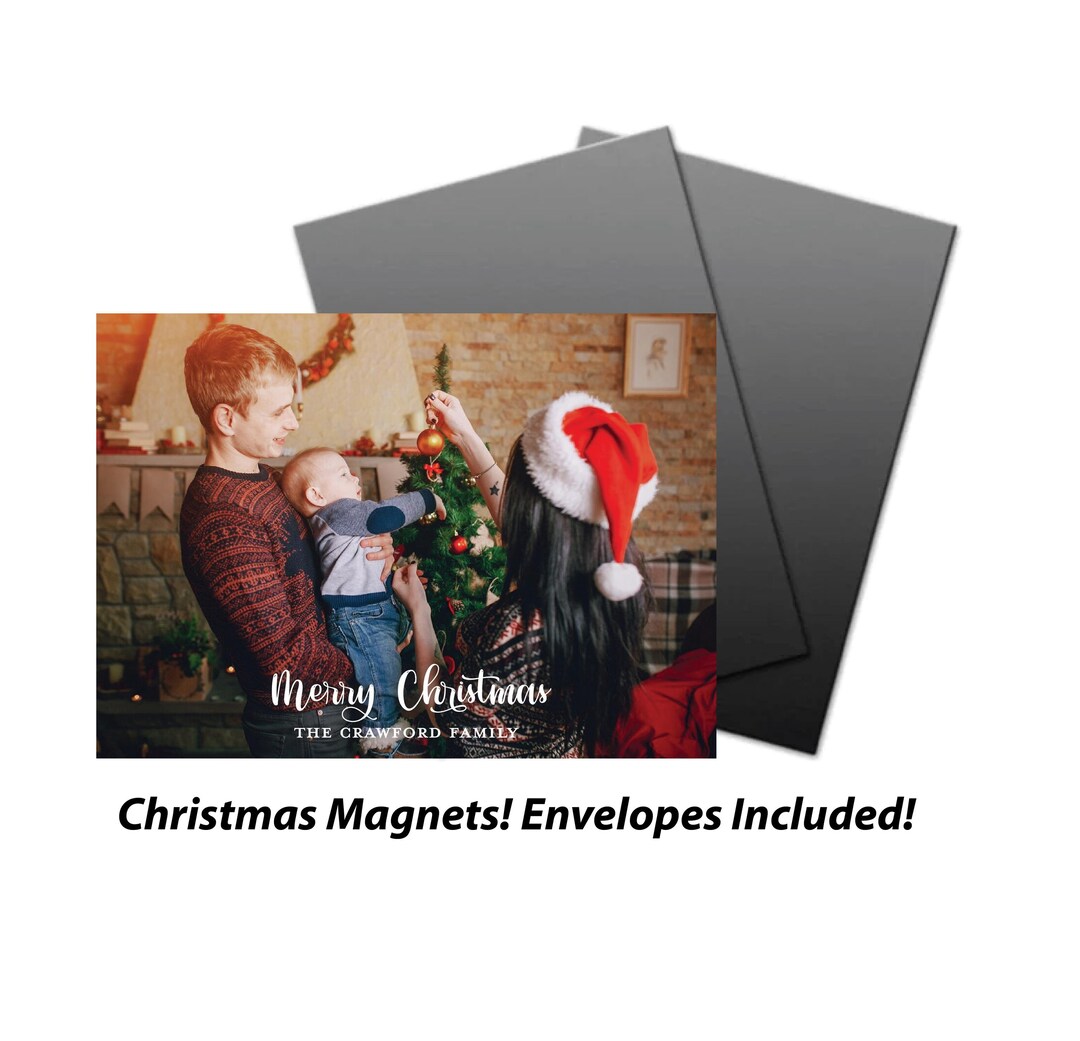 Christmas Magnets / Custom Holiday Magnets / Customized Christmas ...