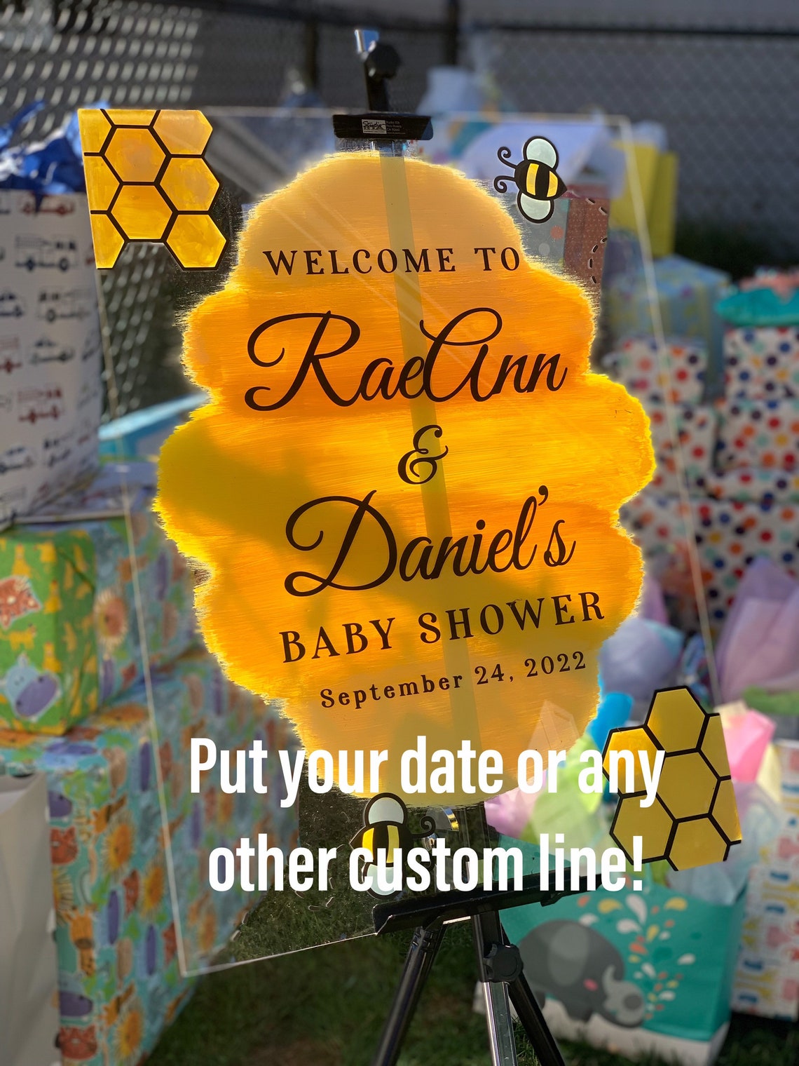 Bee Themed Baby Shower Sign / Bee Baby Shower Sign / Bee Hive - Etsy