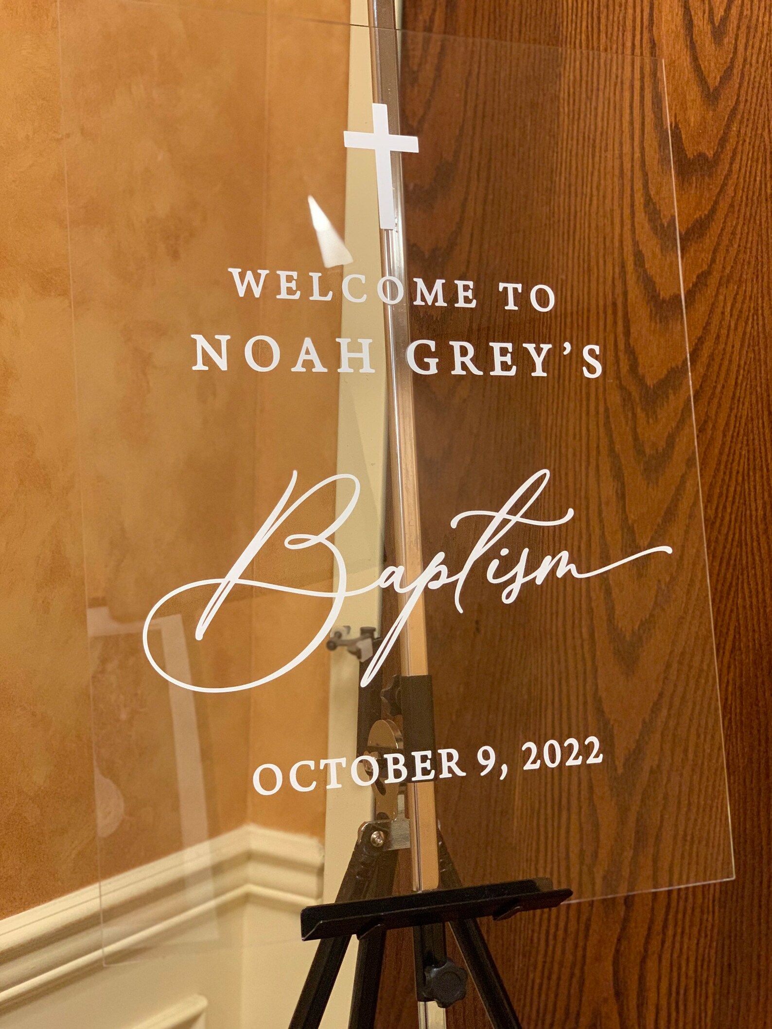 Baptism Welcome Sign / Acrylic Baptism Sign / Custom Baptism Sign ...