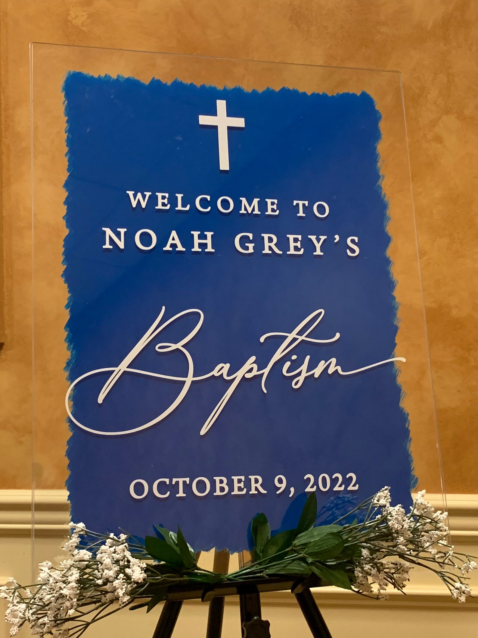 Baptism Welcome Sign / Acrylic Baptism Sign / Custom Baptism Sign ...
