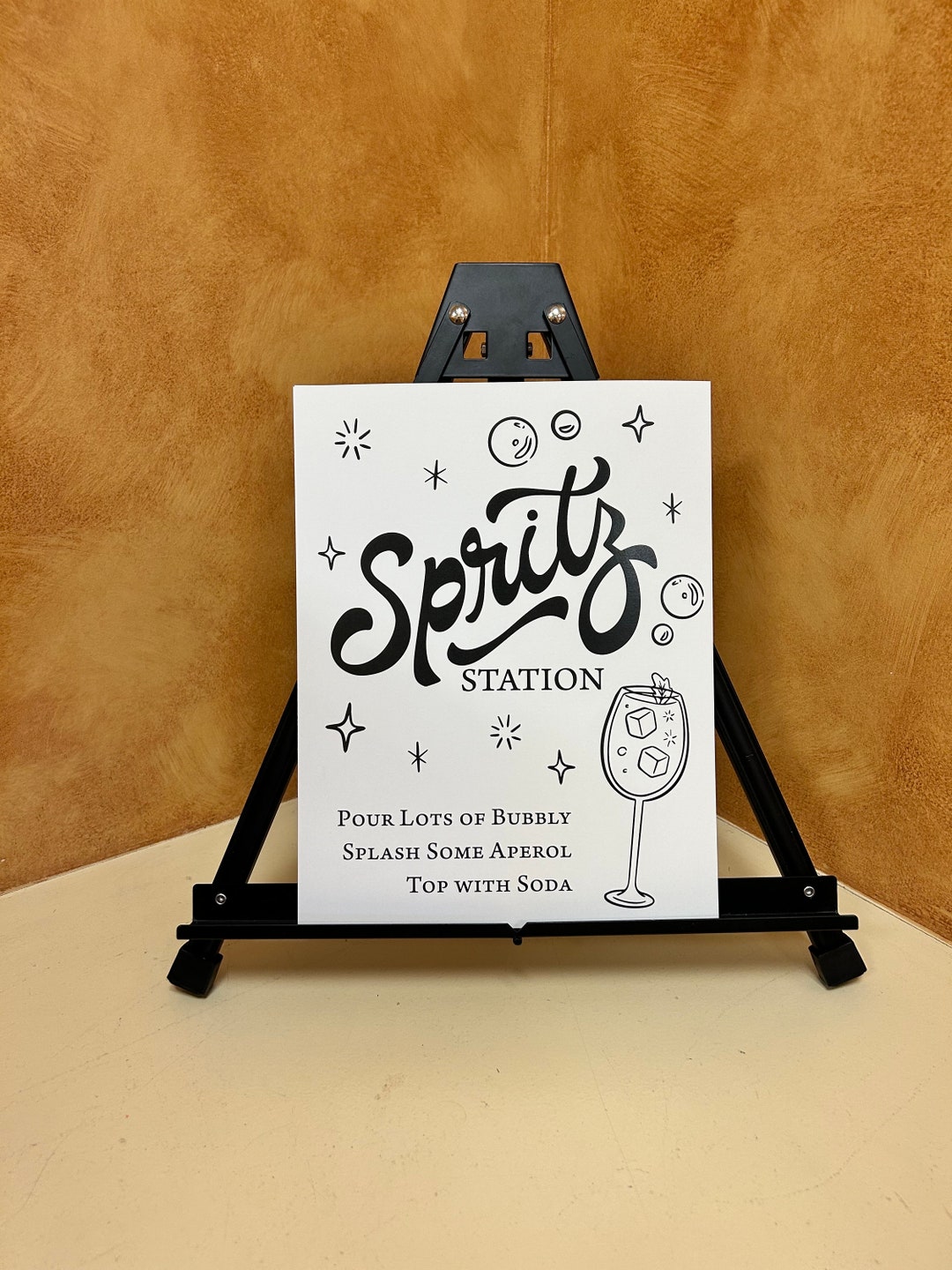 PRINTED Custom Spritz Bar Station Sign / Personalized Spritz Bar Sign ...