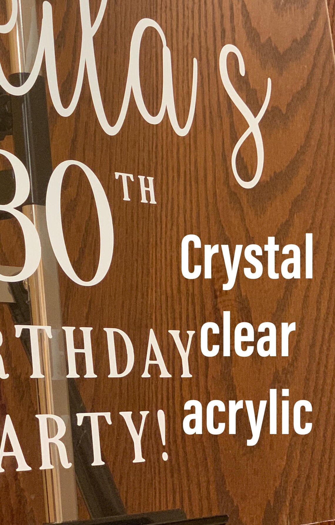 Acrylic Birthday Sign / Custom Birthday Welcome Sign / Acrylic Welcome ...