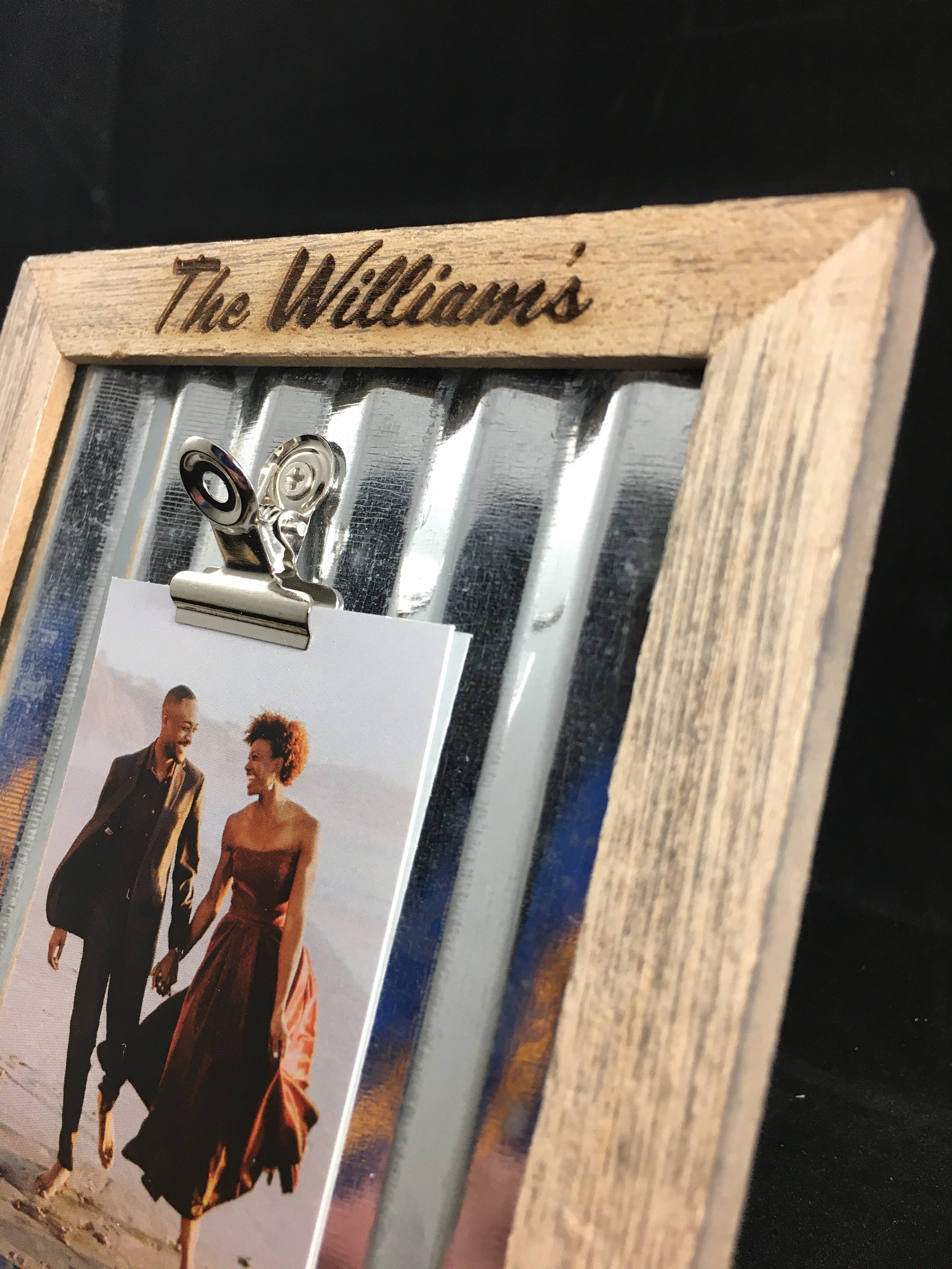 Custom ENGRAVED Wooden Picture Frame With Picture Included / - Etsy