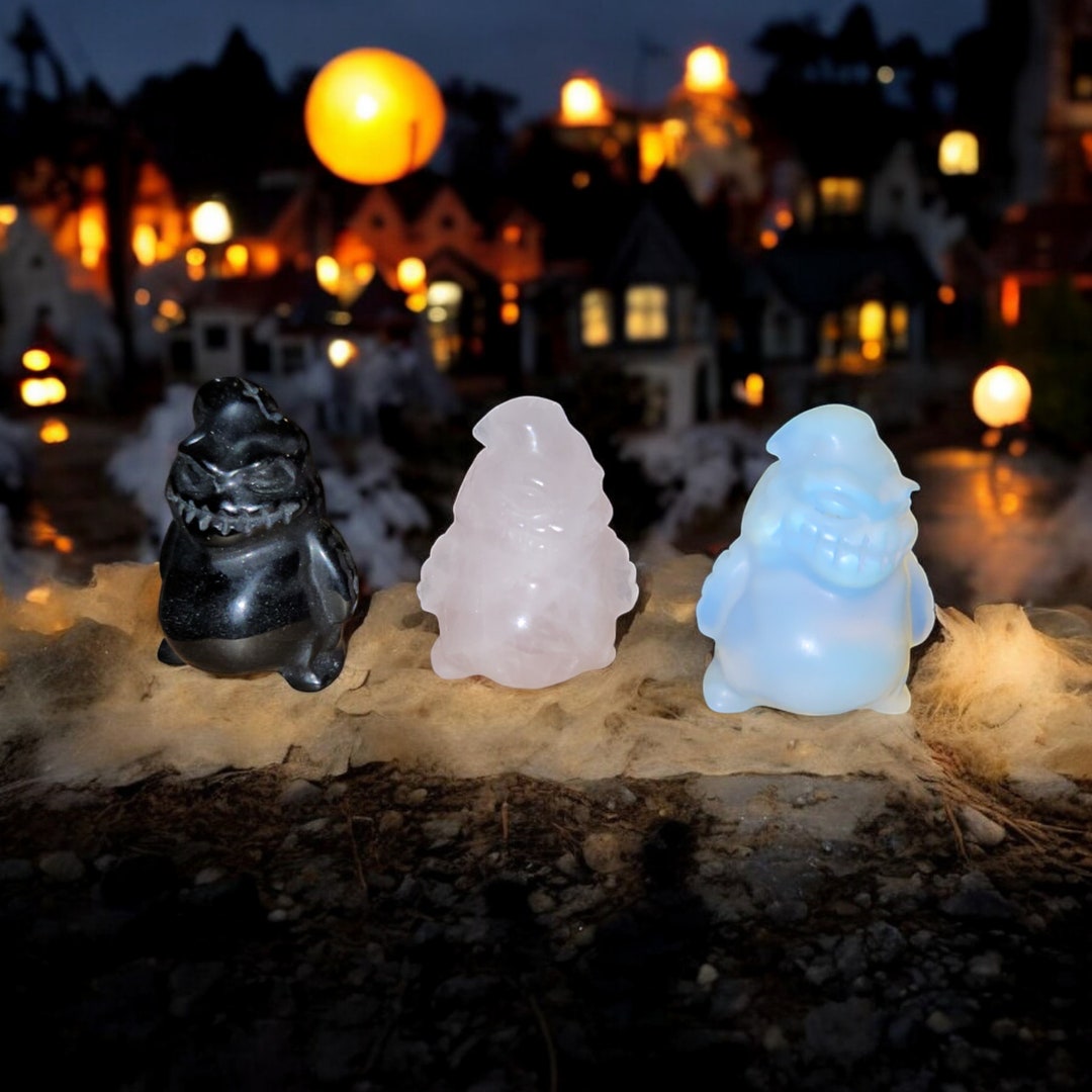 Oogie Boogie Crystal Figurine: Obsidian, Rose Quartz, Opalite - Etsy