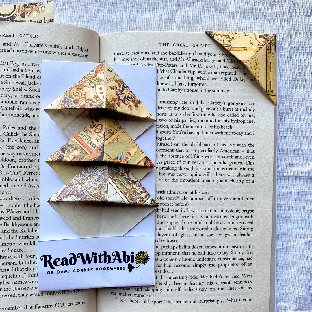 VINTAGE MAPS MINI Origami Bookmarks, Adverts, 5 X 5 Cm, Assorted ...