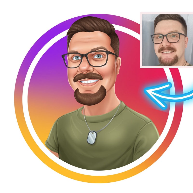 Cartoon Profile Pic - Etsy