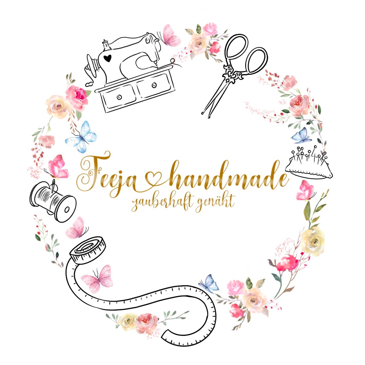 Personalized Sewing Logo From Your Photo, Sewing Logo, Vintage Sewing ...