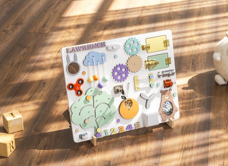 Montessori Board With Locks, Busy Board With Buckles, Busy Board With ...