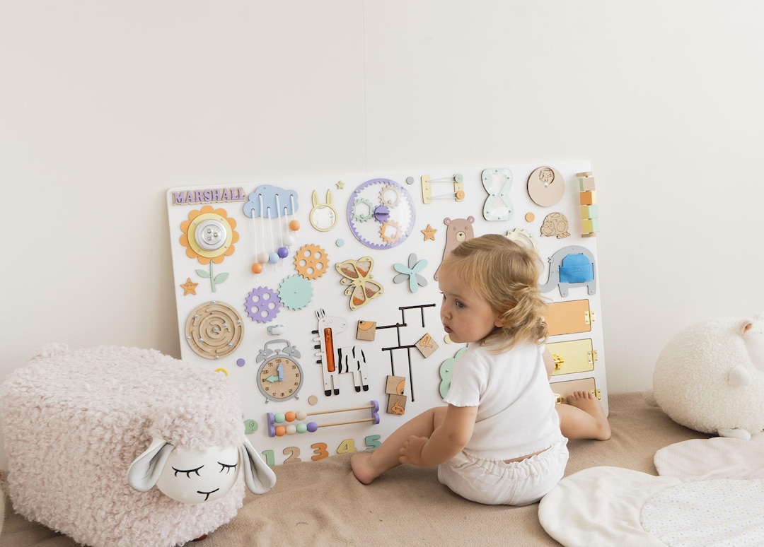 Busy Board for Babies, Busy Board With Buckles, Busy Board With Stand ...