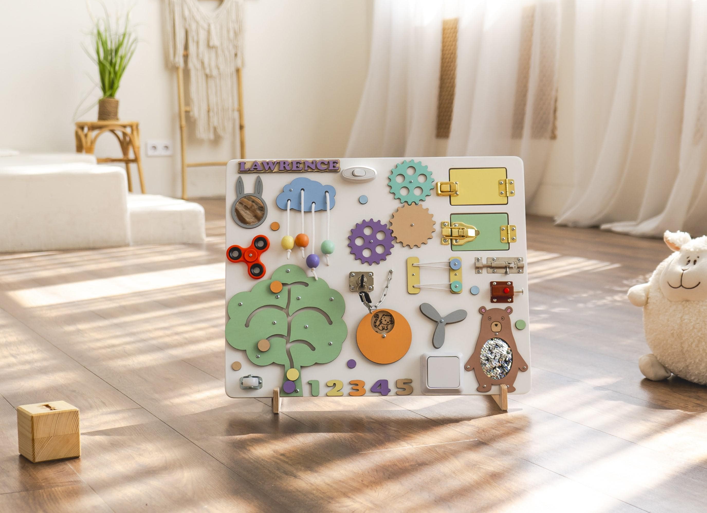 EXTRA LARGE Busy Board for Baby, Montessori Board, Sensory Board ...