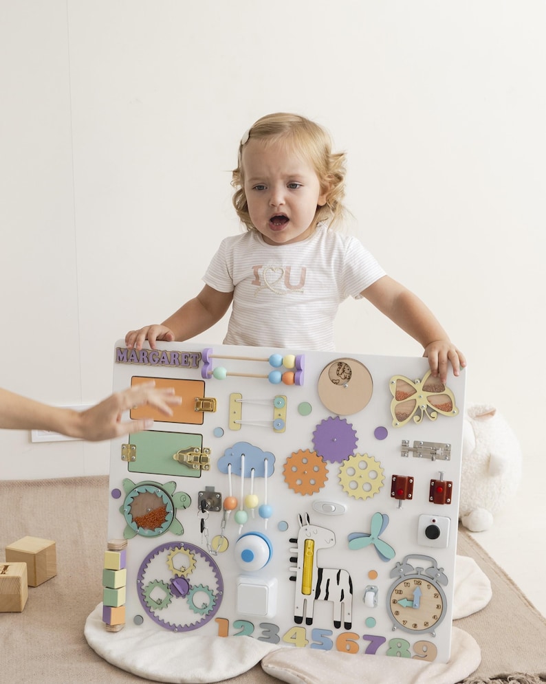 EXTRA LARGE Busy Board for Baby, Montessori Board, Sensory Board ...