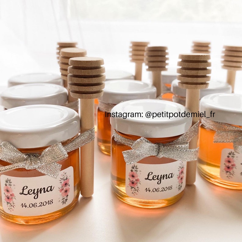 Petit pot de miel personnalisé | Etsy