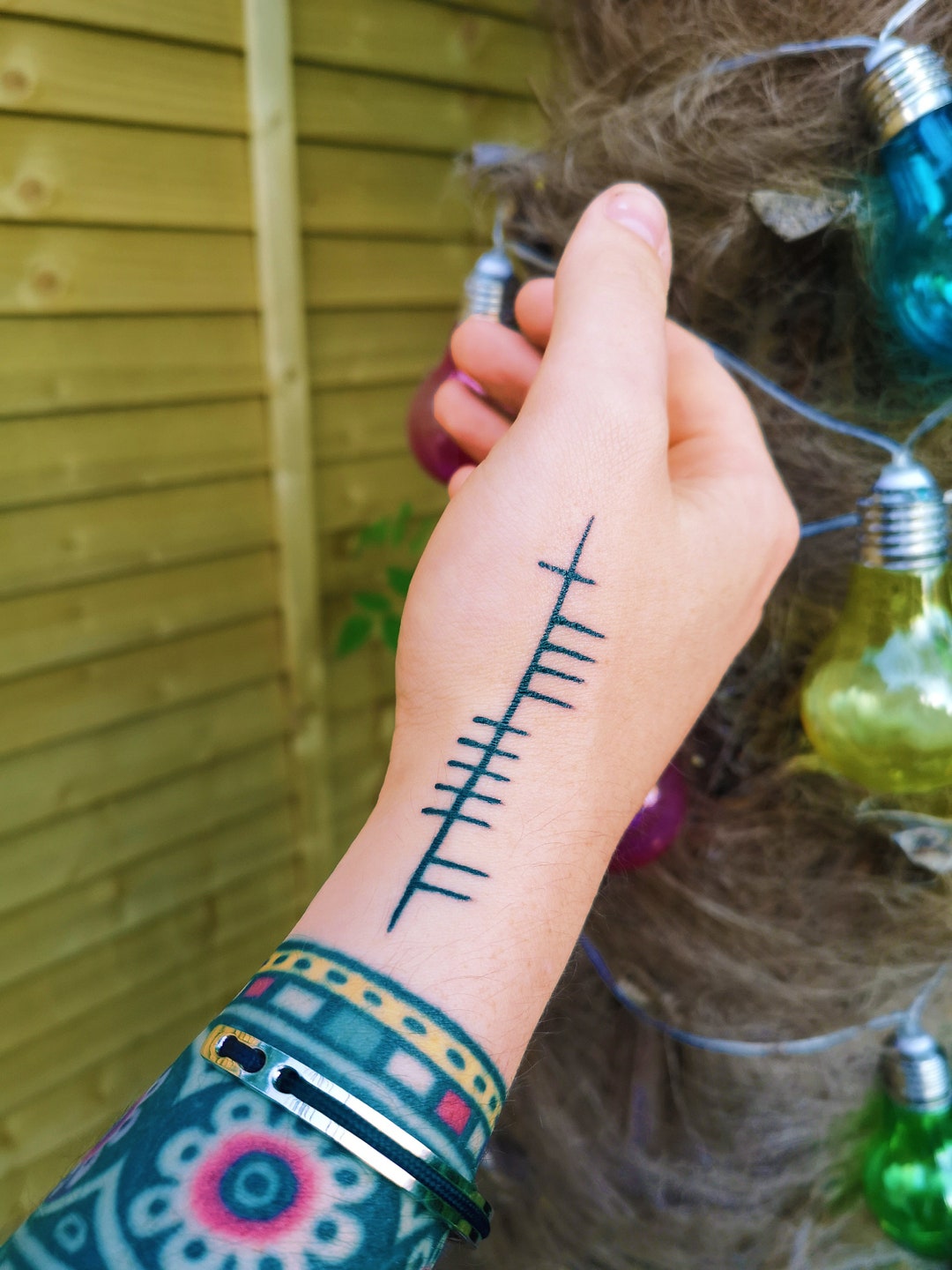 Custom Ogham Tattoo Design: Two Unique Hand-drawn Fonts (digital .jpg ...