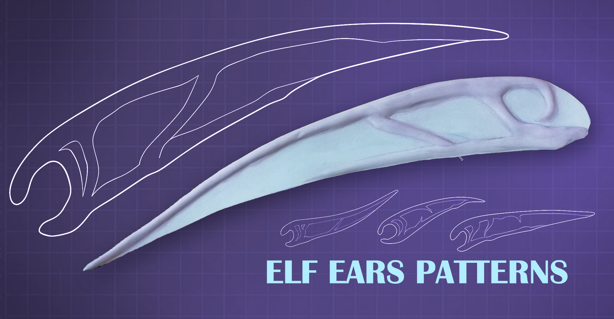 Patterns for Elf Ears Inspired by World of Warcraft Elves ( + Tutorial ...
