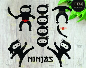 Ninja SVG - Etsy