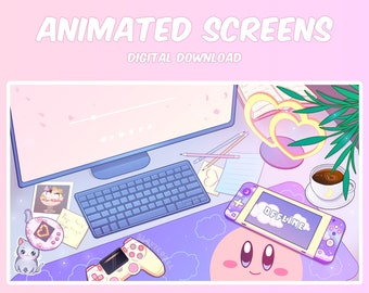 Cozy ANIMATED Twitch Screens Starting, BRB, Ending, Offline Chill Lofi ...