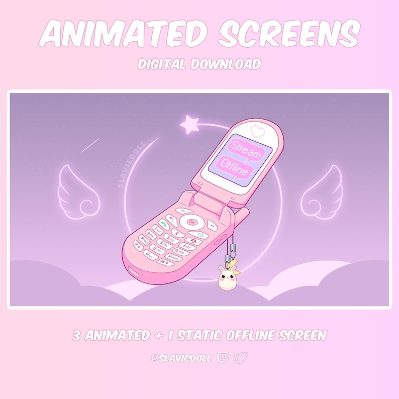 Cozy ANIMATED Twitch Screens Starting, BRB, Ending, Offline Chill Lofi ...