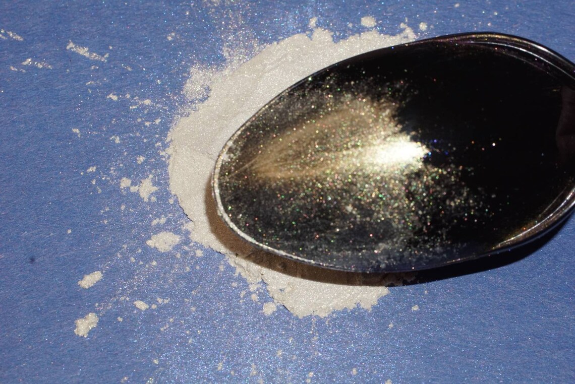 White Gold Iridescent Natural Pearl Mica Powder 10g - Etsy