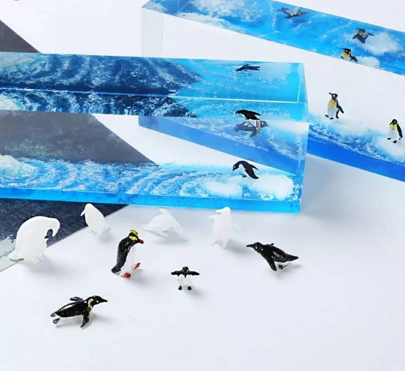 Resin Fillers 10 Pack of Penguins Choose Size of Penguins - Etsy