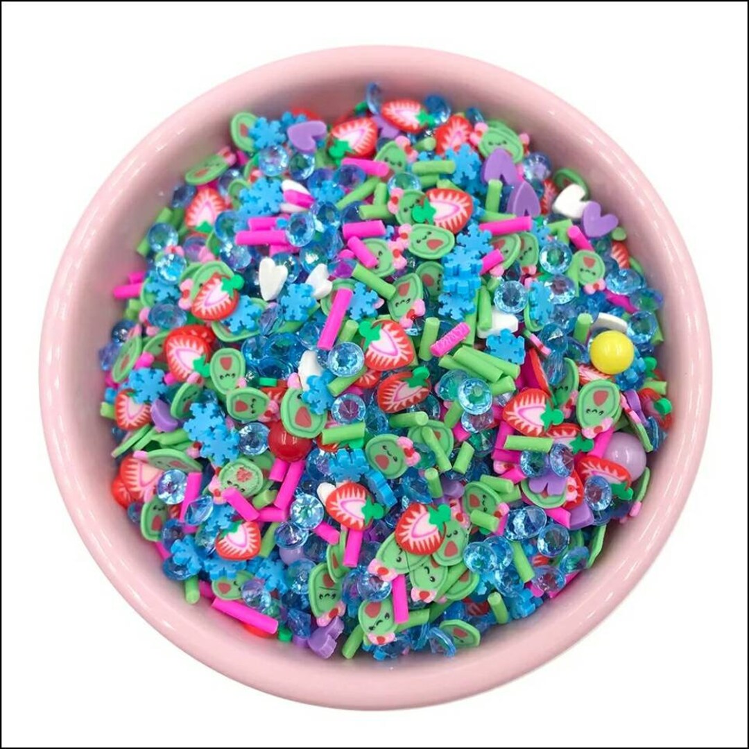 Fruit Salad Polymer Clay Slices & Sprinkles Select Weight - Etsy