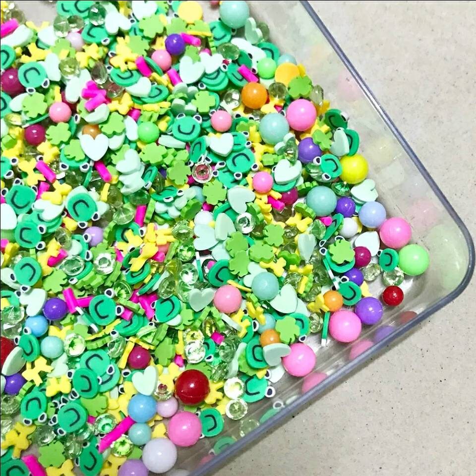 Polymer Clay Slices Shaker Filler Resin Fillers Froggy | Etsy