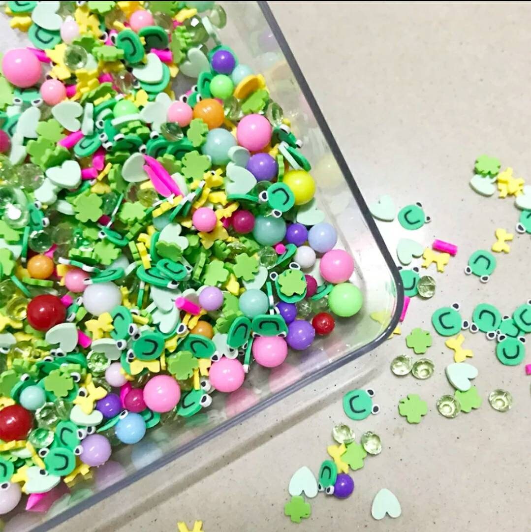 Polymer Clay Slices Shaker Filler Resin Fillers Froggy | Etsy