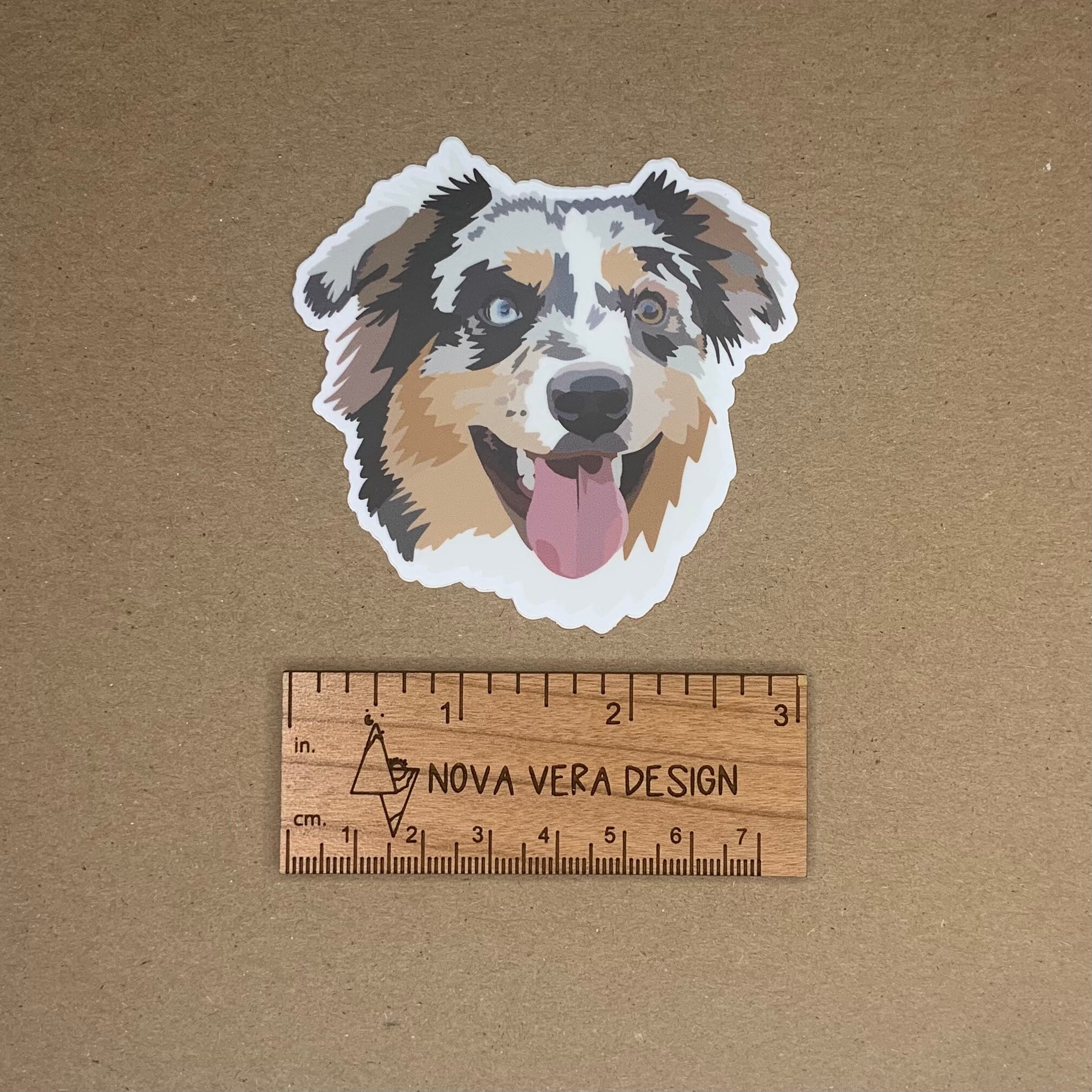 Australian Shepherd aussie Dog Vinyl Waterproof Sticker for - Etsy