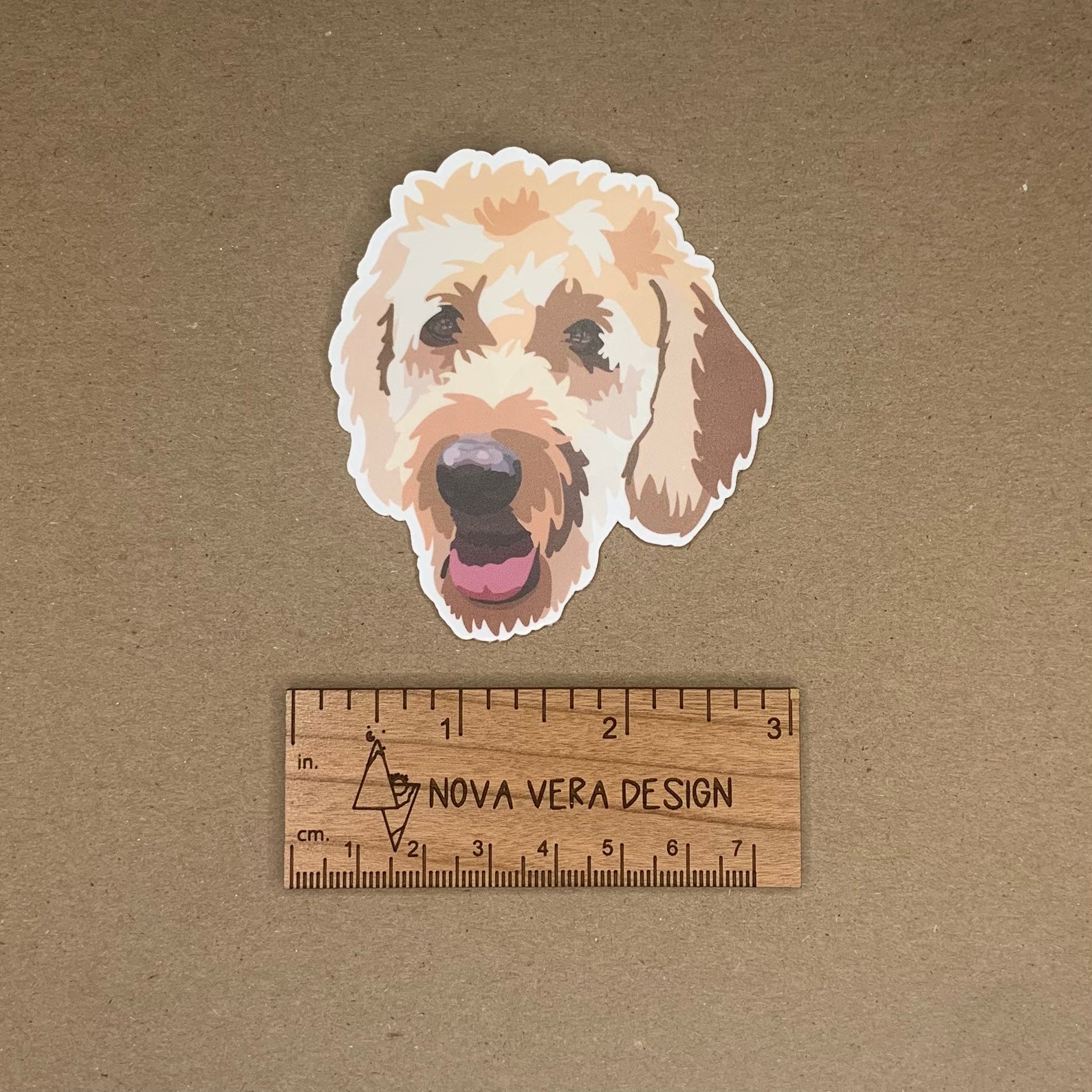 Goldendoodle Dog Sticker Vinyl Decal Waterproof & - Etsy