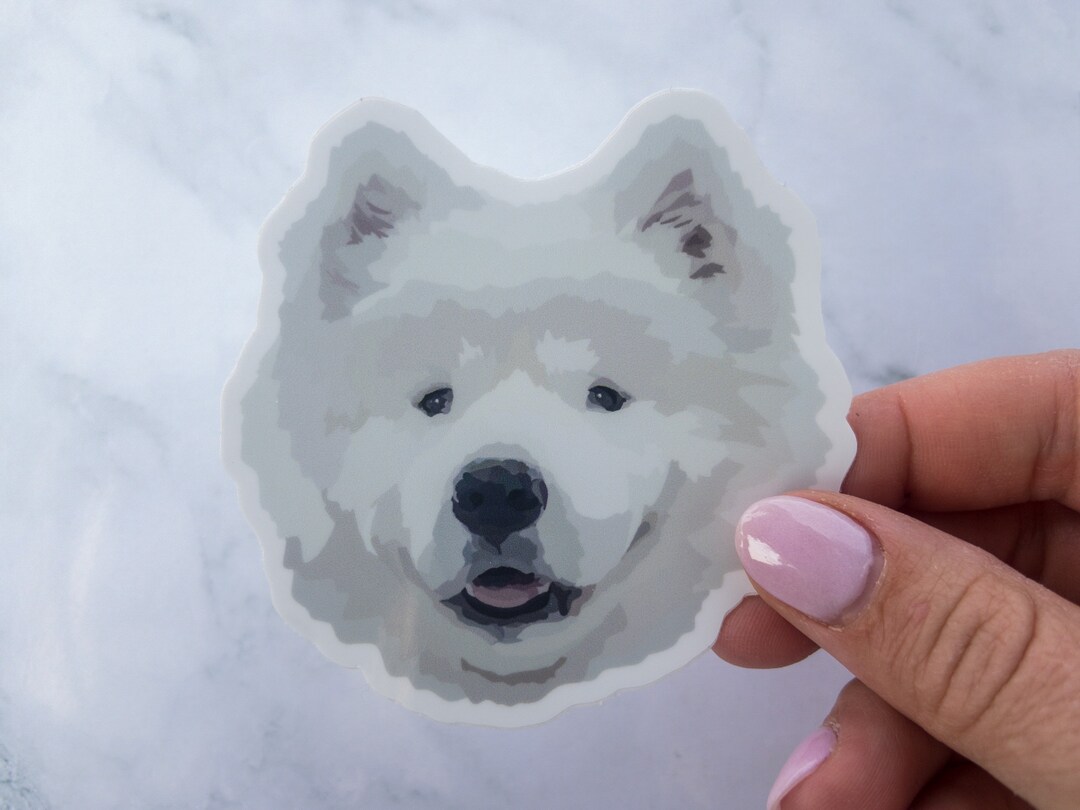 Samoyed Dog Sticker Vinyl Decal Waterproof & Weatherproof - Etsy