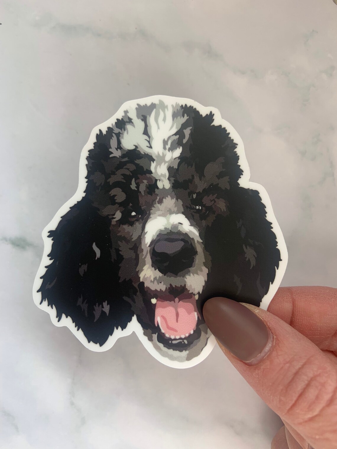 Parti Poodle Dog Sticker Vinyl Decal Waterproof & - Etsy