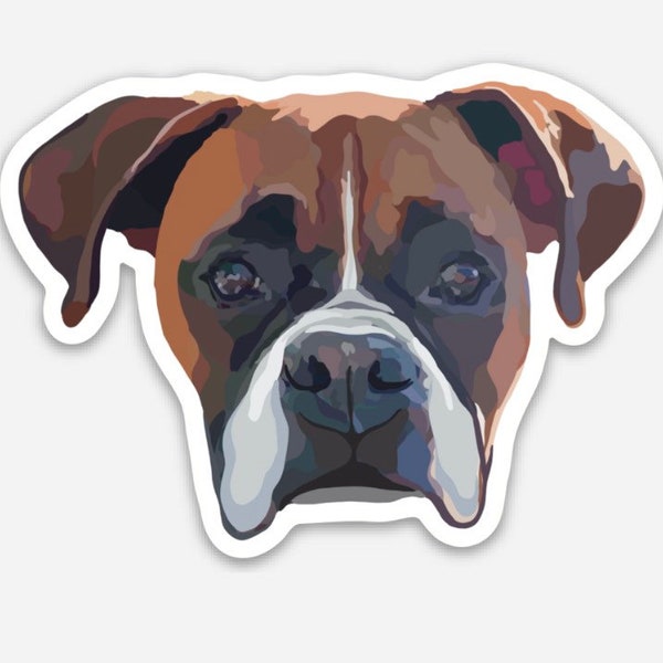 Boxer Sticker - Etsy