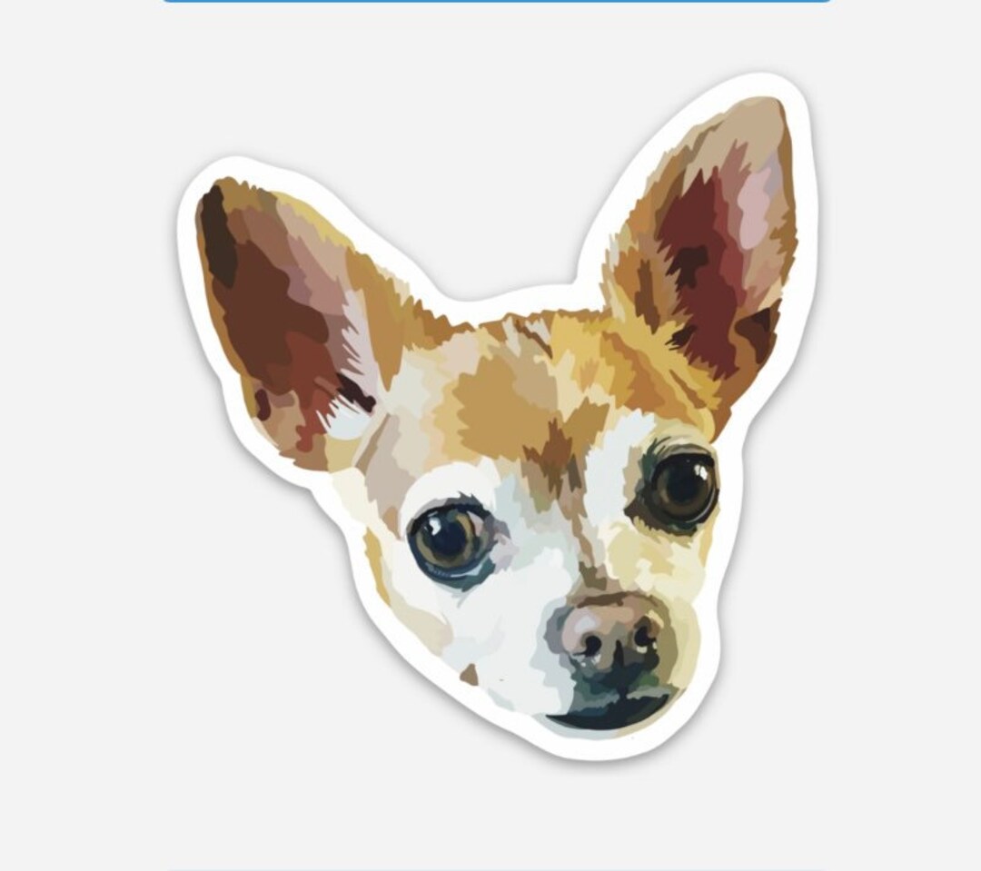 Chihuahua Dog Sticker 3" | Vinyl Decal | Waterproof & Weatherproof ...
