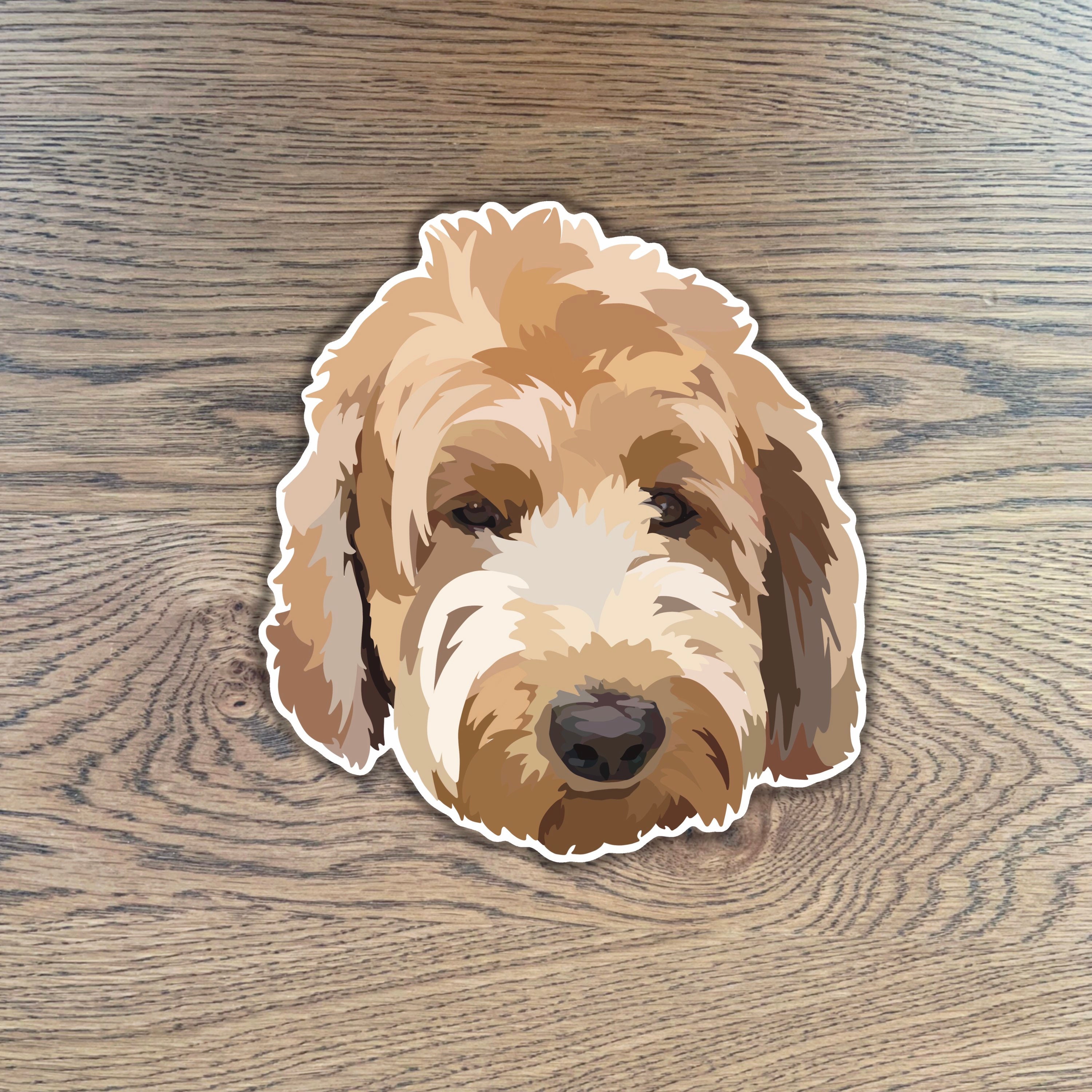 Labradoodle Dog Sticker for Hydro Flask or Laptop or Journal | Etsy
