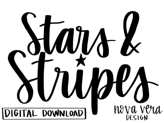 Stars & Stripes Digital File SVG Stars and Stripes 4th of - Etsy