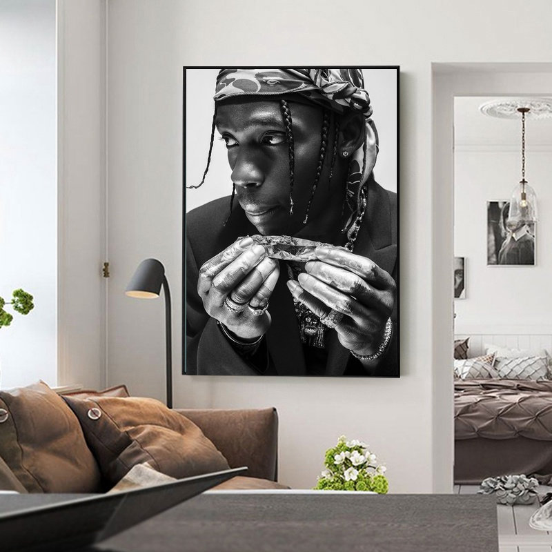 Travis Scott Poster Rapper Music Star Hip Hop Rap Music Singer Print ...