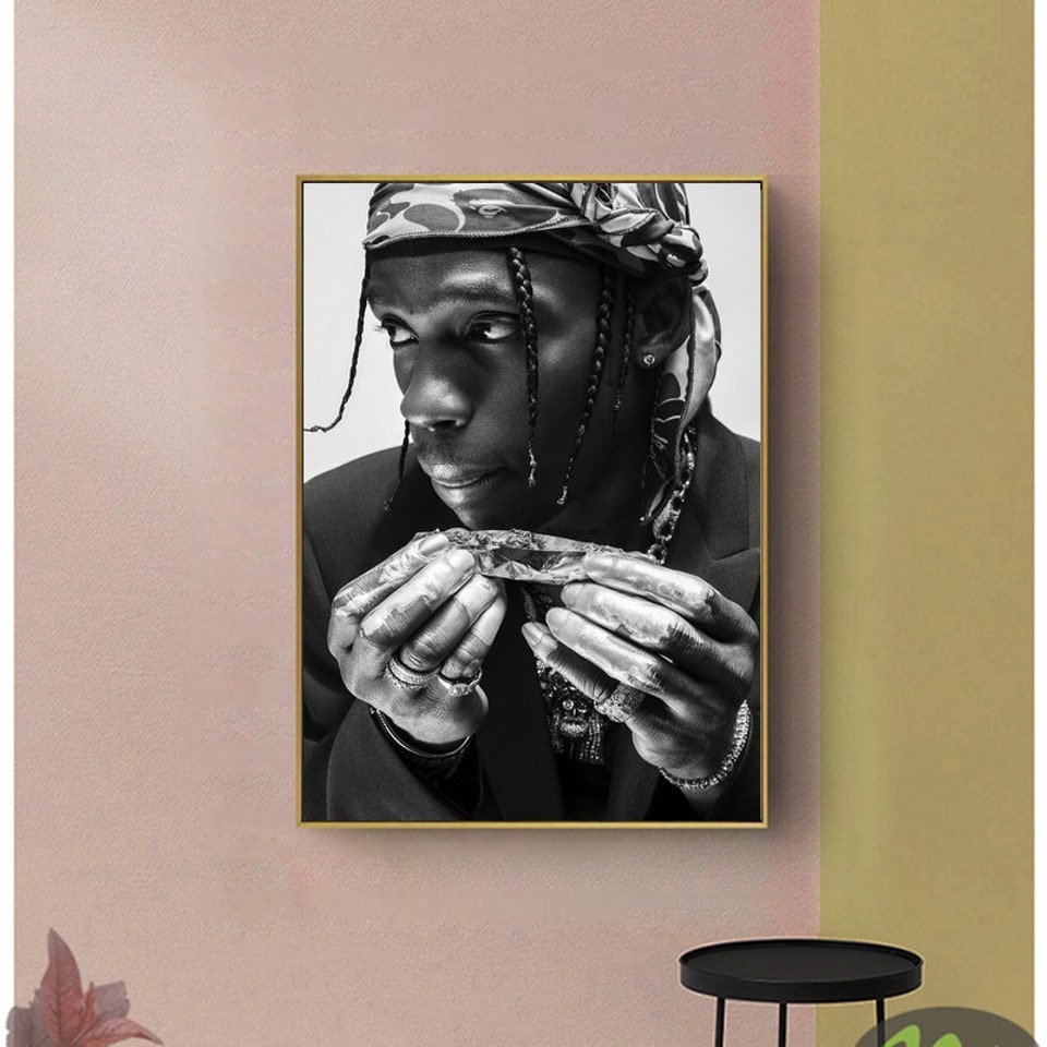 Travis Scott Poster Rapper Music Star Hip Hop Rap Music Singer Print ...