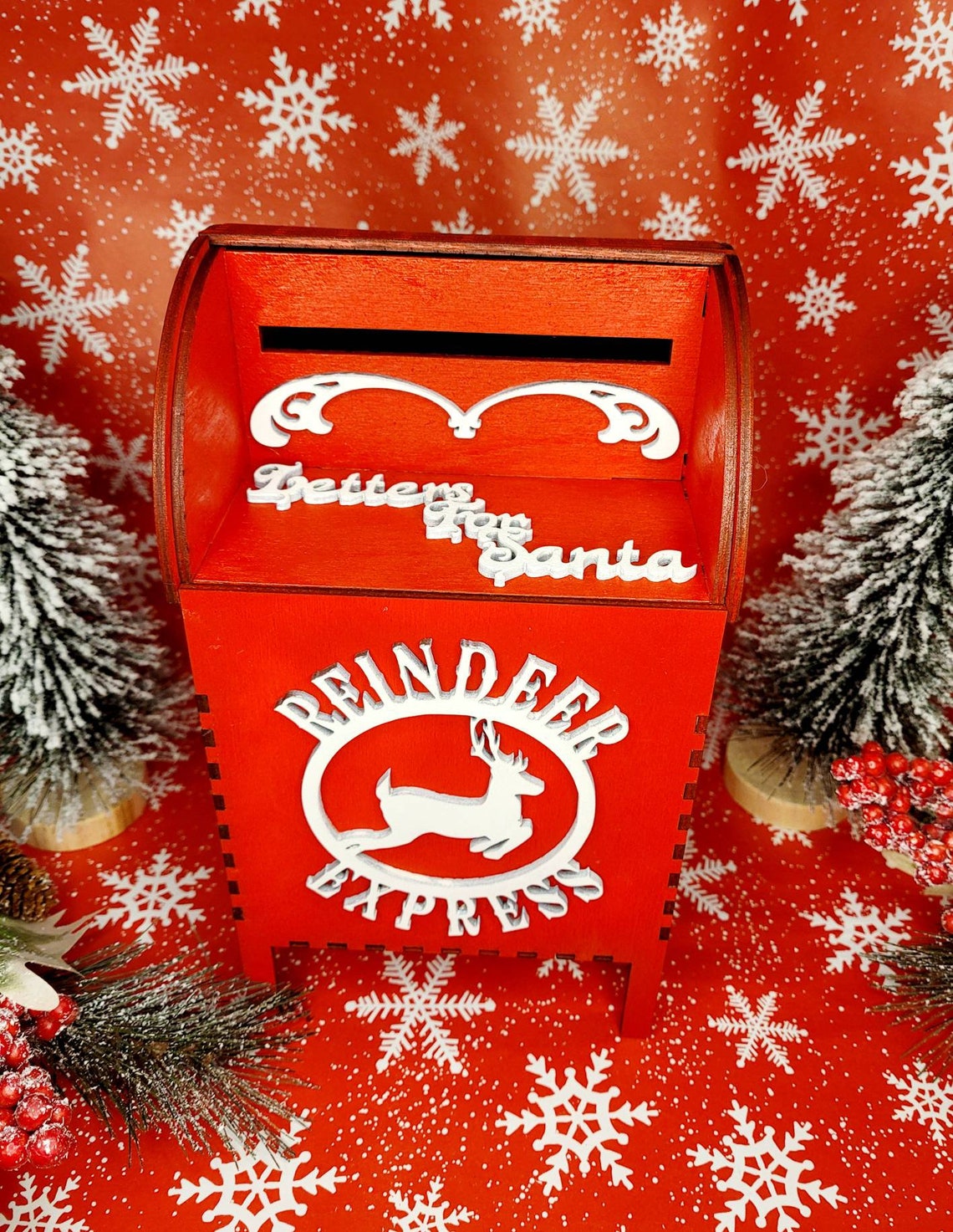 Magical Santa Letter Mail Box Wooden Mail Box Santa Letter - Etsy