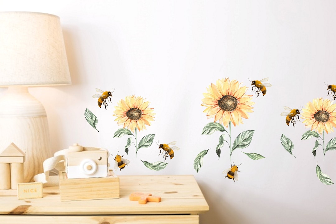 Bee Decals, Honeybees Stickers, Bee, Flowers - Etsy