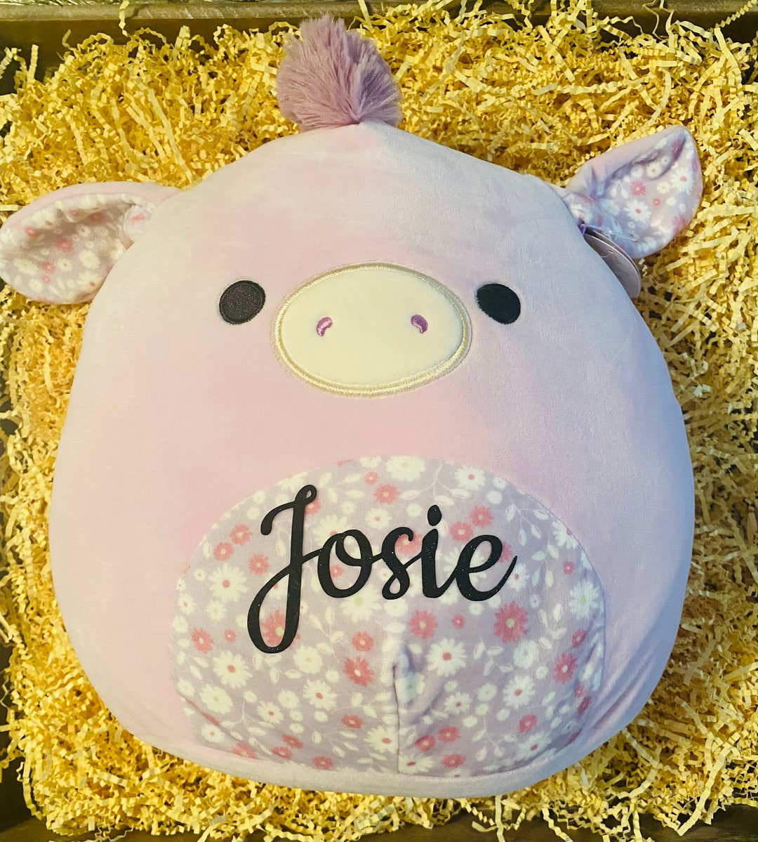 Personalized 12” Delzi the Donkey Squishmallow Plush Gift Pillow Easter ...