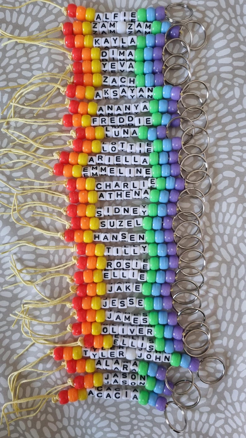 End of Year/christmas Student Class Gift Keyrings - Personalized ...