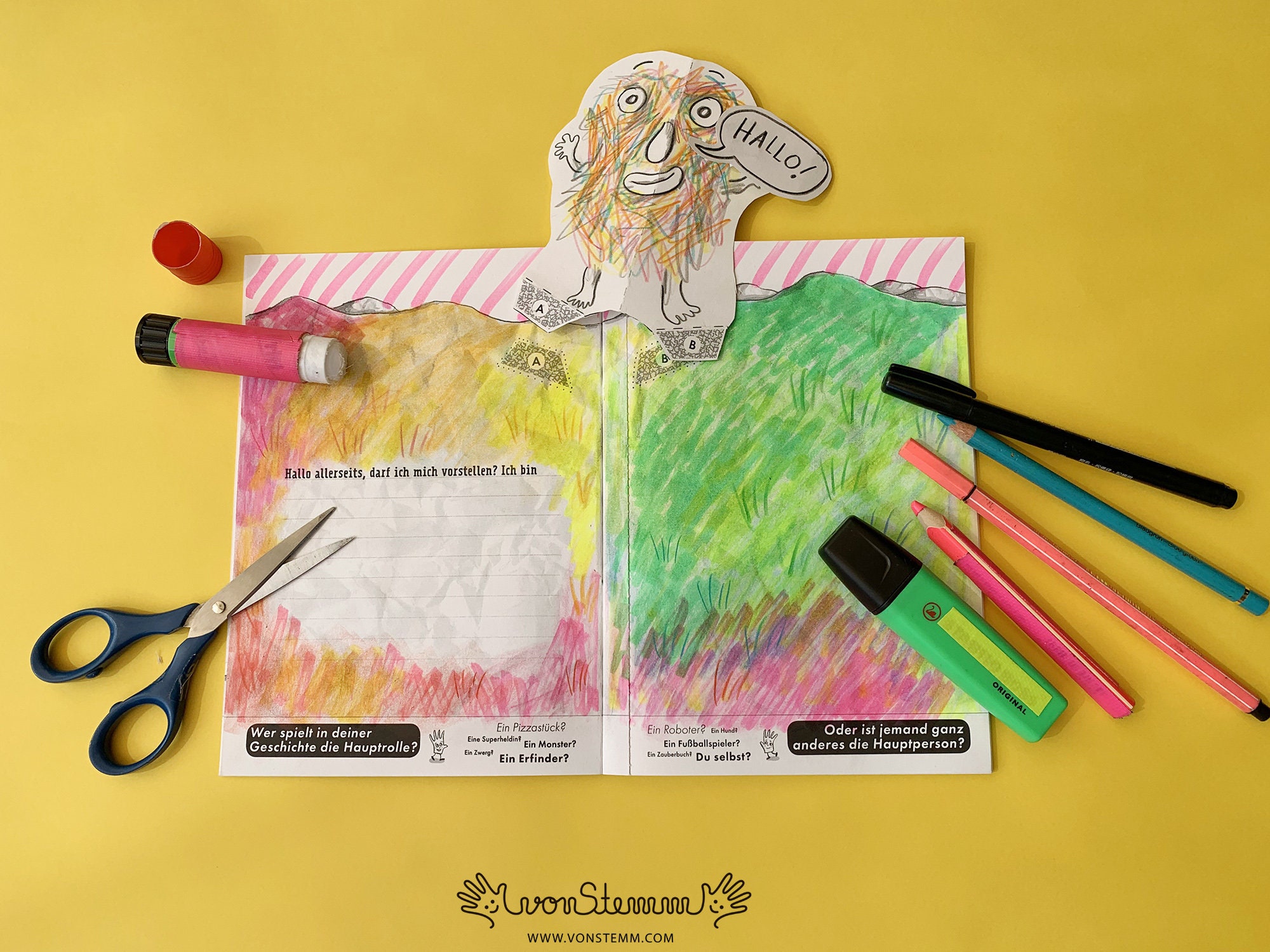 Ein Pop-up Buch zum Selbermachen: POP-IT-YOURSELF Angebot für ein A5 ...
