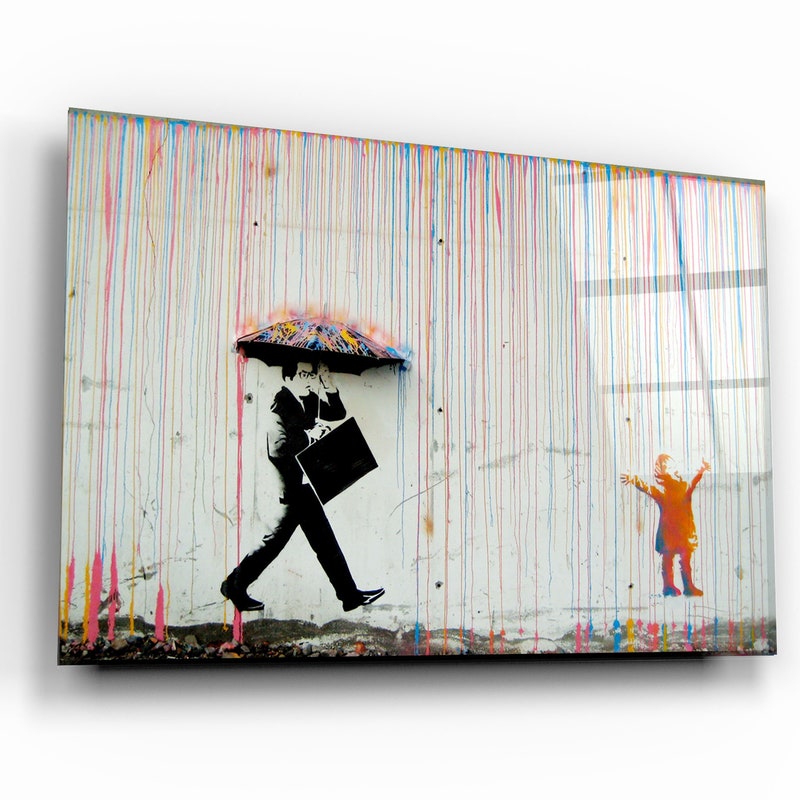 Banksy Umbrella - Etsy UK
