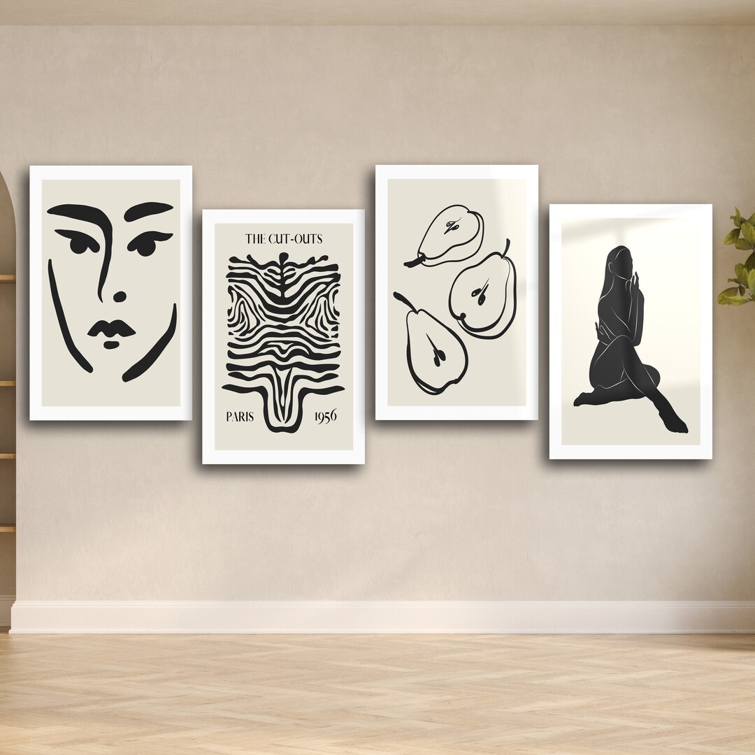 Mega Tempered Glass Wall Art: the Cut-outs Paris - Modern Home Decor - Etsy
