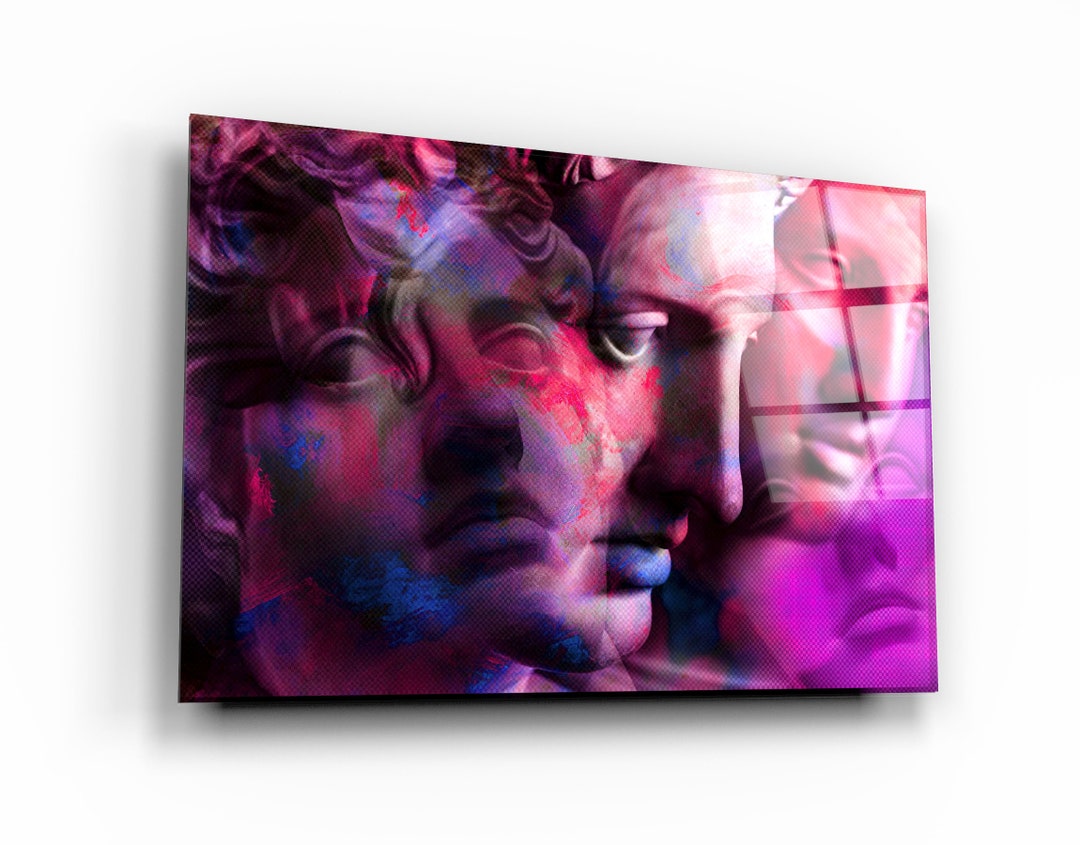 Pop Art Glass Printing Wall Art Glass Wall Art Home Decoration House ...