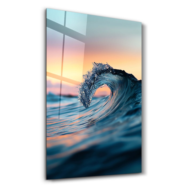 Ocean Wave Glass Art - Etsy