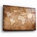 World Map Glass Printing Wall Art Glass Wall Art Home - Etsy