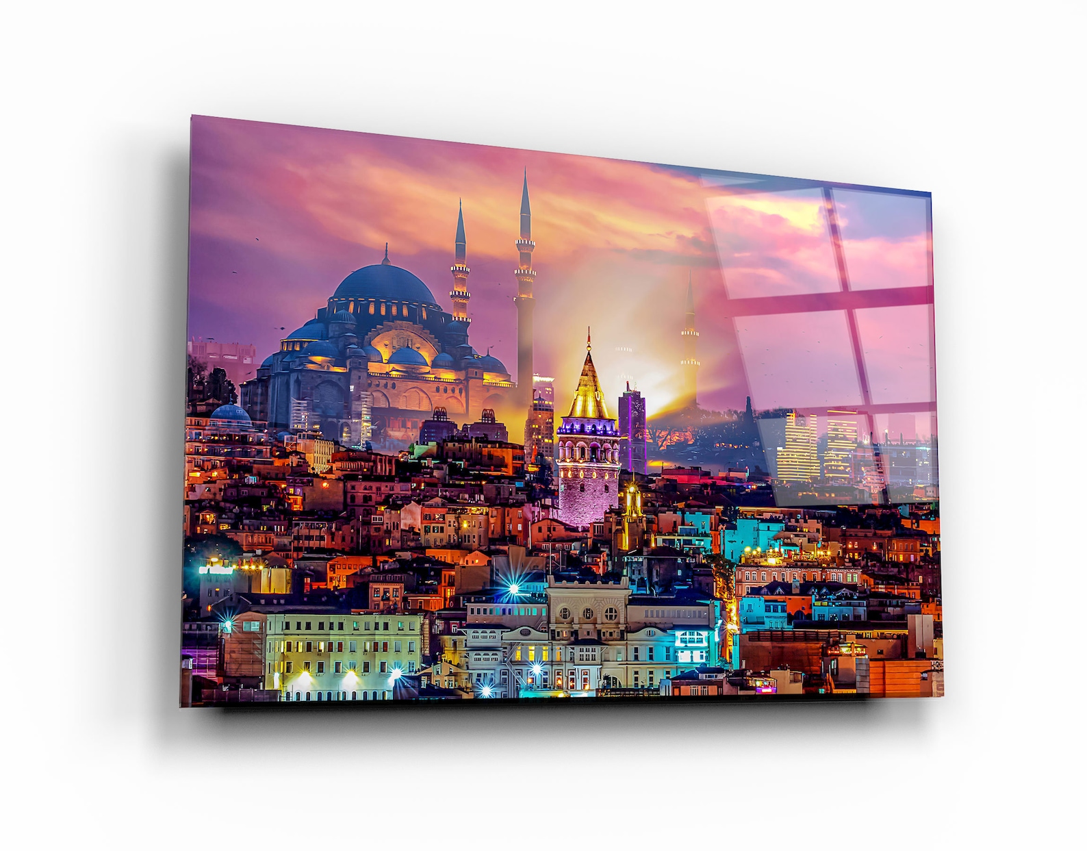 Galata Tower Istanbul Glass Wall Art: Turkish Home Decor - Etsy
