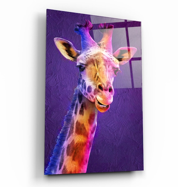Purple Giraffe Print