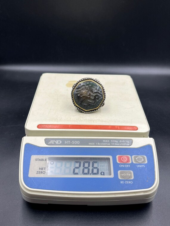 RARE !!! Old Intaglio Indo Greek Agate Stone stamp H… - Gem